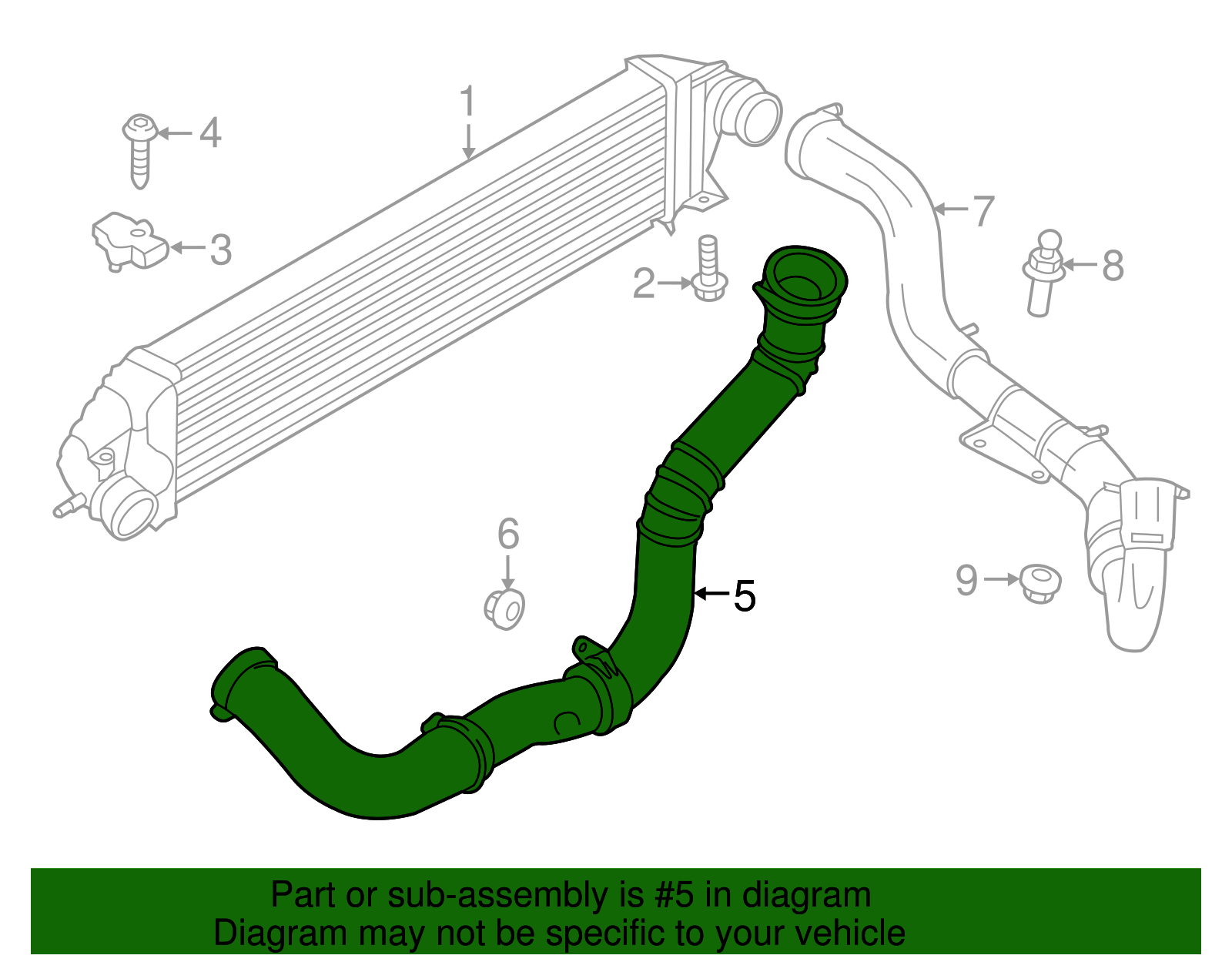 CV6Z-6C640-L - Inlet Tube 2013-2016 Ford Escape | Big 3 Auto Parts
