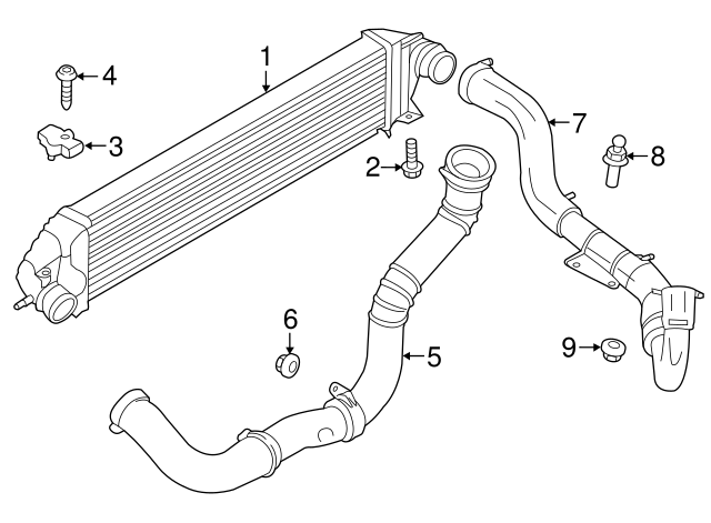2013-2016 Ford Escape Inlet Tube CV6Z-6C640-L | Varsity Ford
