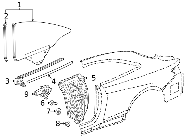 217-673-03-00 - Sealing Strip 2018-2021 Mercedes-Benz | Mercedes-Benz ...