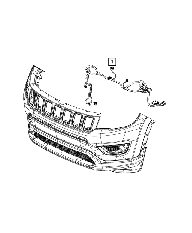 2020-2021 Jeep Compass Front End Module Wiring 68453032AC | My Mopar Parts