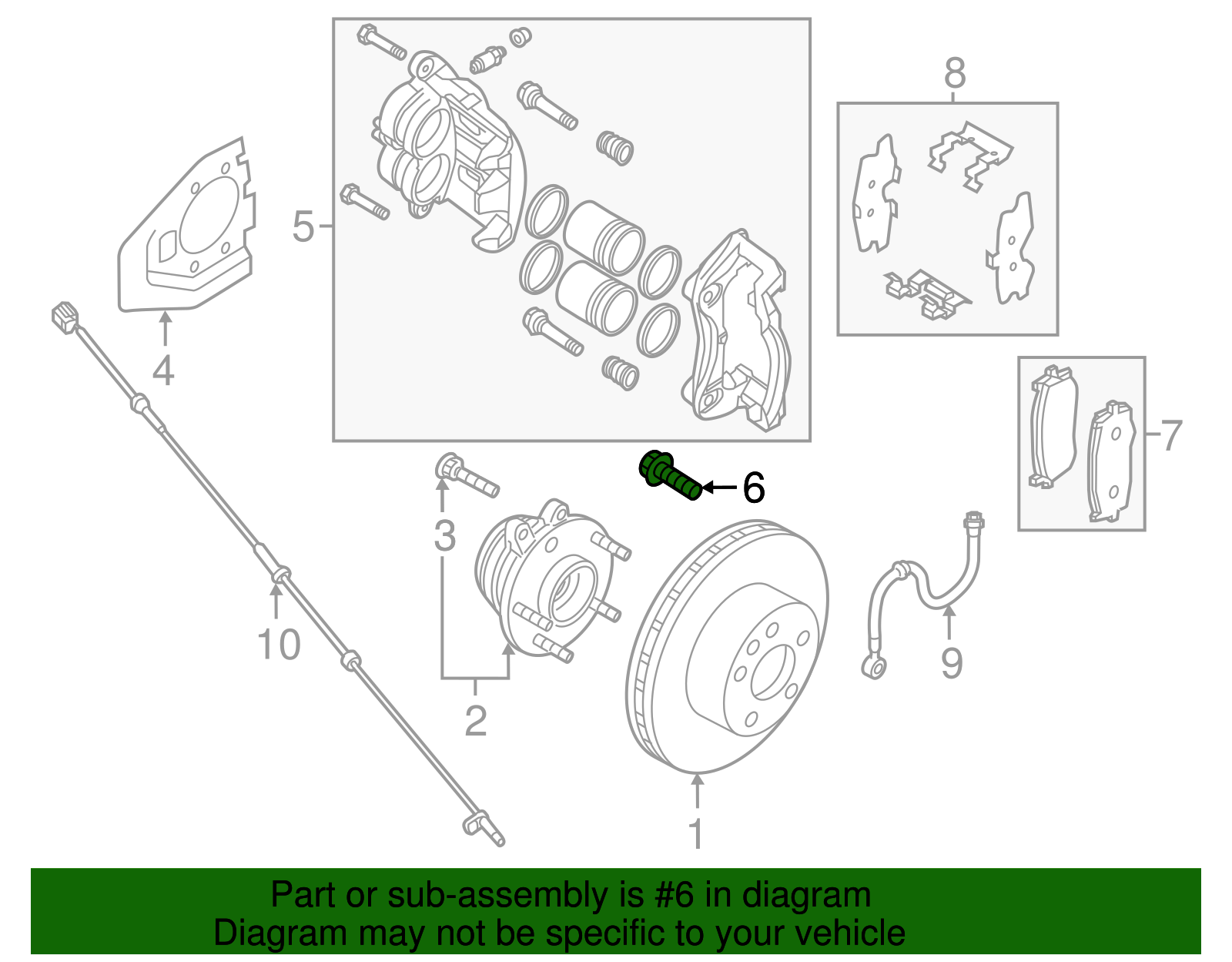 2019-2020 Infiniti QX60 Caliper Bolt 41005-3TA0A | Infiniti of Orland Park