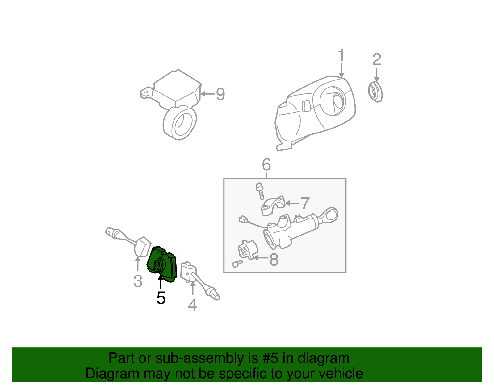 25567-VB000 - Switch Housing - 1996-2004 Nissan | Nissan OEM Parts Direct