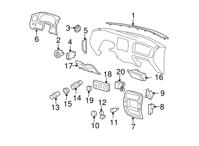 Ford Dealership 1998-2011 Ford Knob F87Z-18519-AA | Ford Parts Catalog