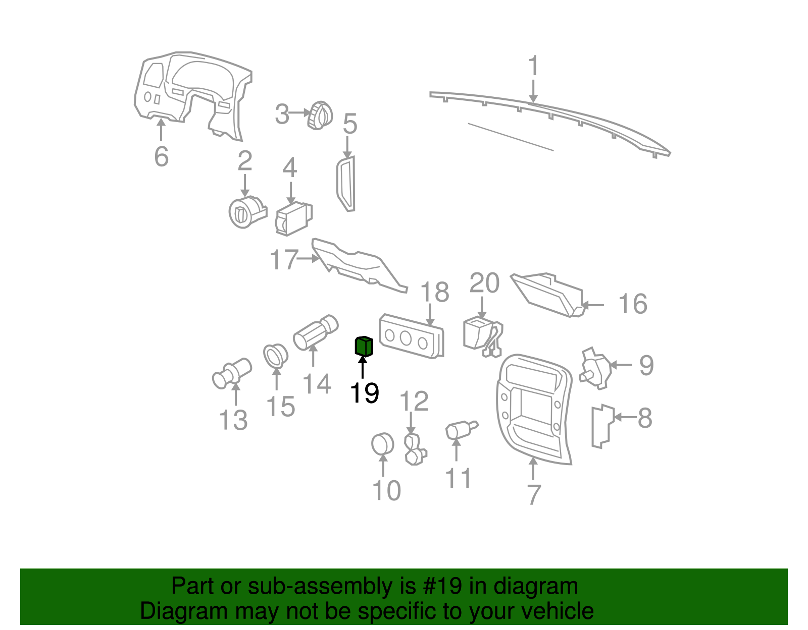 Ford Dealership 1998-2011 Ford Knob F87Z-18519-AA | Ford Parts Catalog