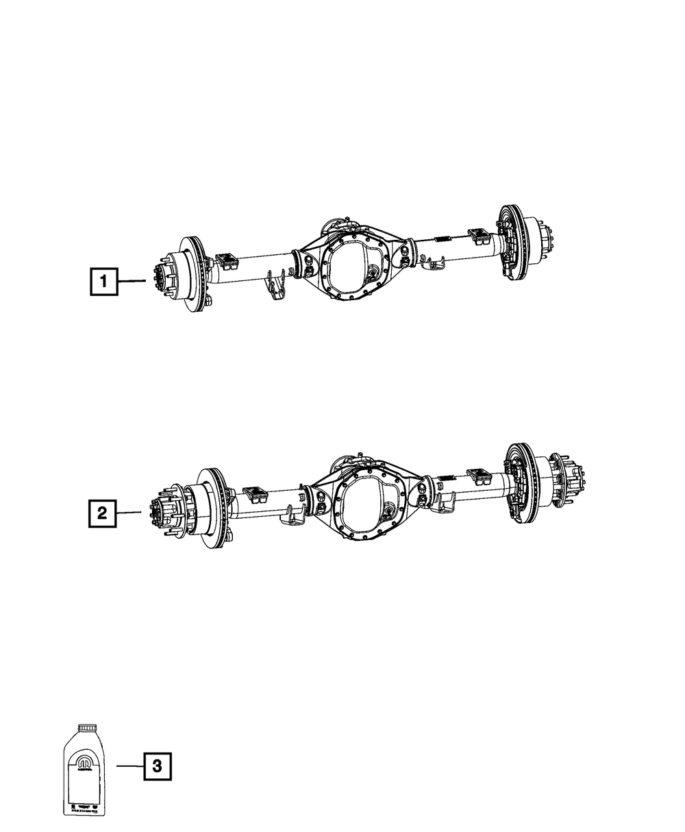 2021-2024 Ram 3500 Rear Complete Axle Assembly 68295858AE | TascaParts.com