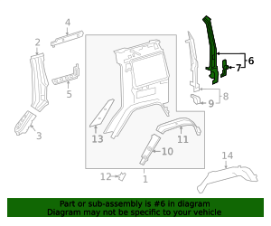 463-630-30-03 - Body D-Pillar 2019-2023 Mercedes-Benz | AutoNationParts.com