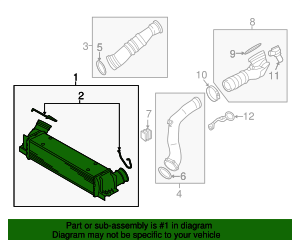17517809321 - 2008-2019 BMW Inter-Cooler (17-51-7-809-321) | BMW of ...