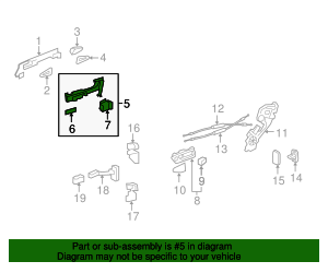 2007-2017 Lexus Handle Base 69203-50040 | OEM Parts Online
