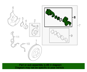 58180-4CA00 - Caliper 2012-2015 Kia Optima | Kia.Parts Store
