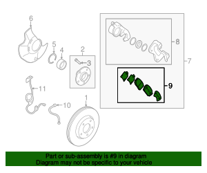58101-2TA21 - Brake Pads Front 2011-2013 Kia Optima | Kia.Parts Store