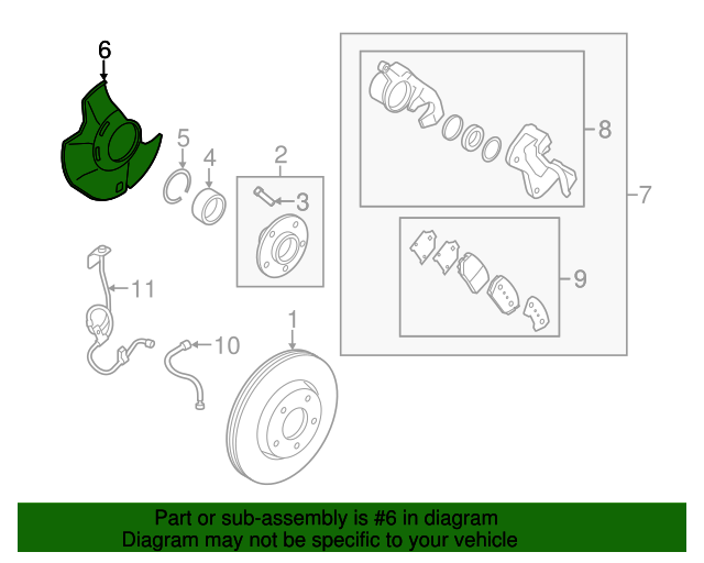 2011-2016 Kia Backing Plate 51755 2T950 | OEM Parts Online