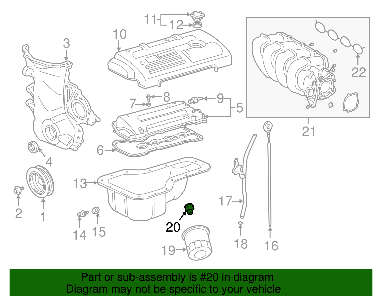 2000-2005 Toyota Oil Filter Union 90904-04002 | Toyota Parts Center