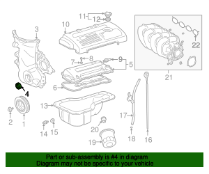 Toyota Engine Crankshaft Seal (Rear) Part# 9031176003 | Toyota Of ...