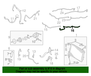 Toyota OEM Suction Pipe Part# 88712-0C040 | OEM Vehicle Parts