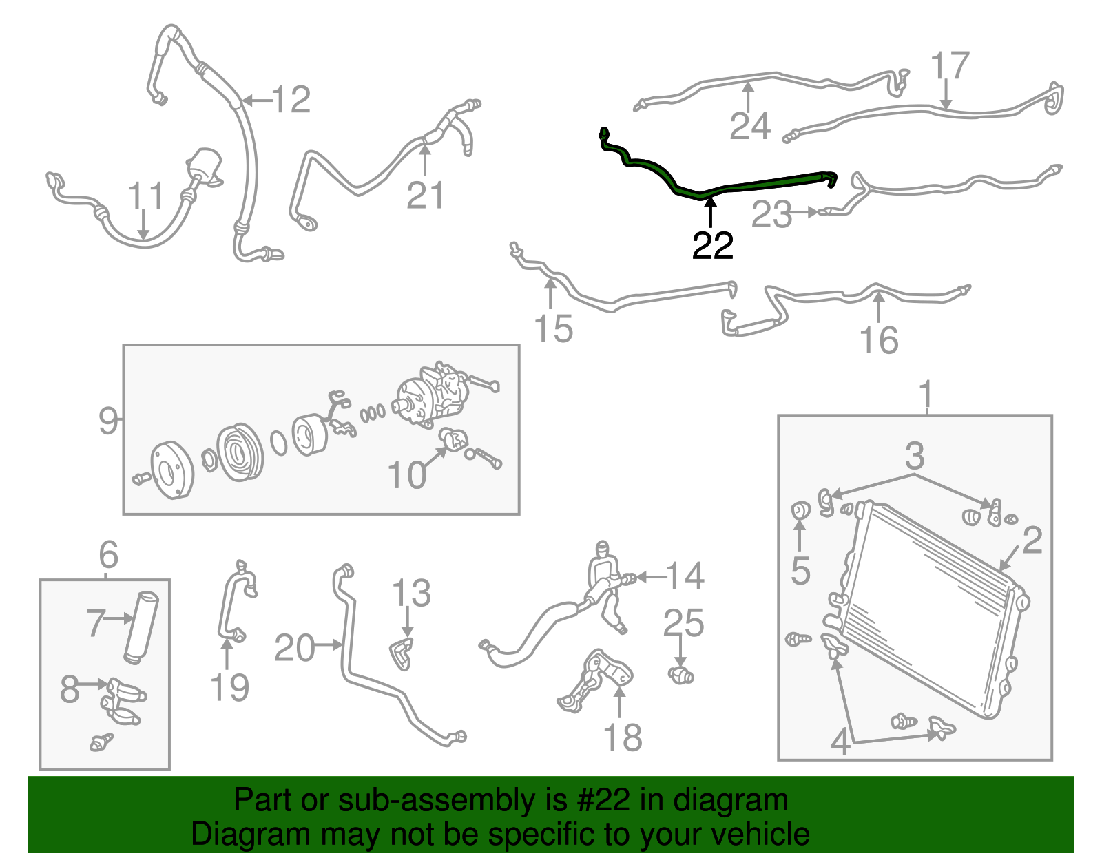 2001-2007 Toyota Sequoia Evaporator Tube 88716-0C060 | Toyota Parts Center