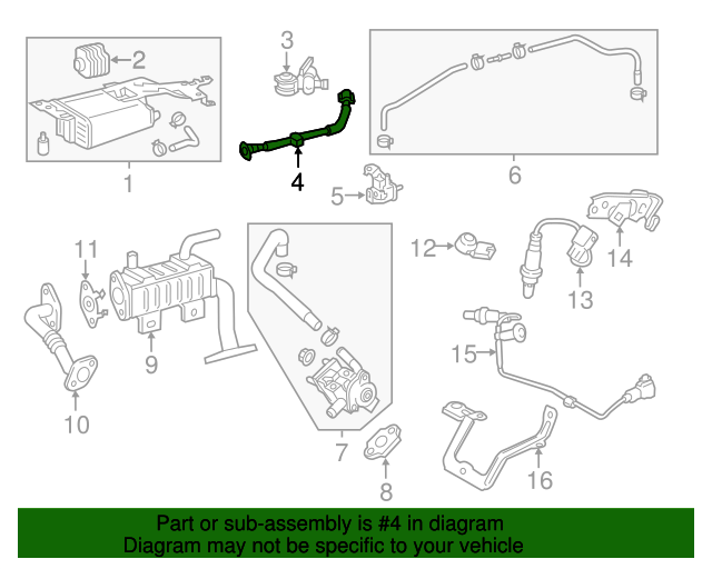 2014-2019 Toyota Highlander Hose 77404-0E050 | Toyota Parts Center