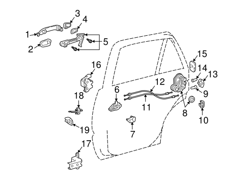 Rear Door for 2007 Lexus GX470 | My L Parts