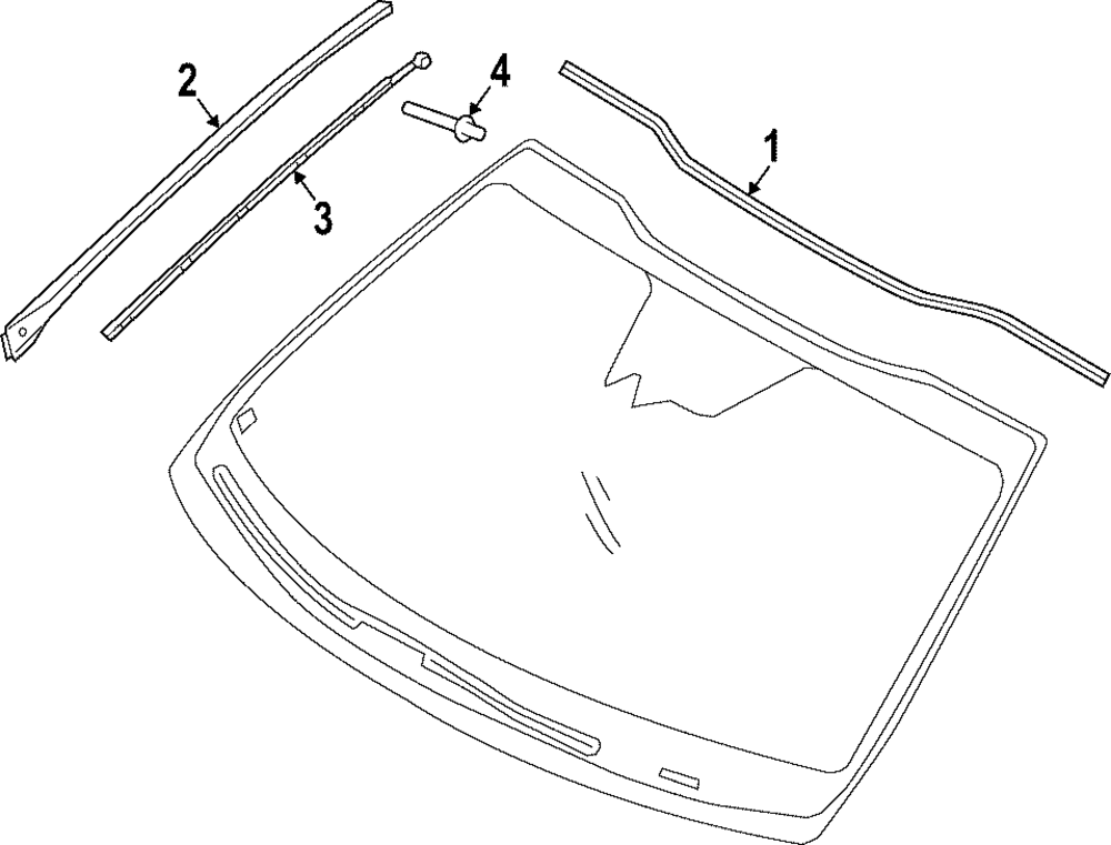 86147-P1000 - Side Molding Retainer Bracket 2023-2025 Kia Sportage ...