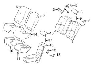 71075-50P71-C5 - Cushion Cover 2022-2023 Lexus | AutoNationParts.com