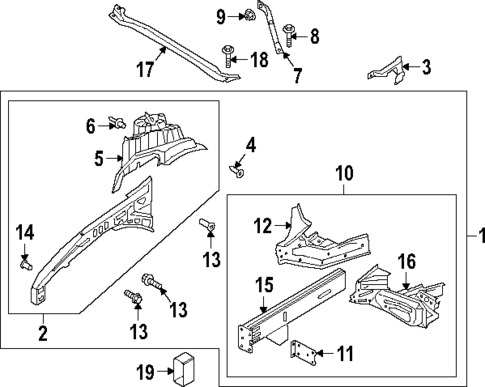 Structural Components & Rails for 2024 Ford Explorer | OEM Parts Online