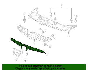 71122-SDA-A10 - Grille Surround 2006-2007 Honda Accord | Honda Parts Online