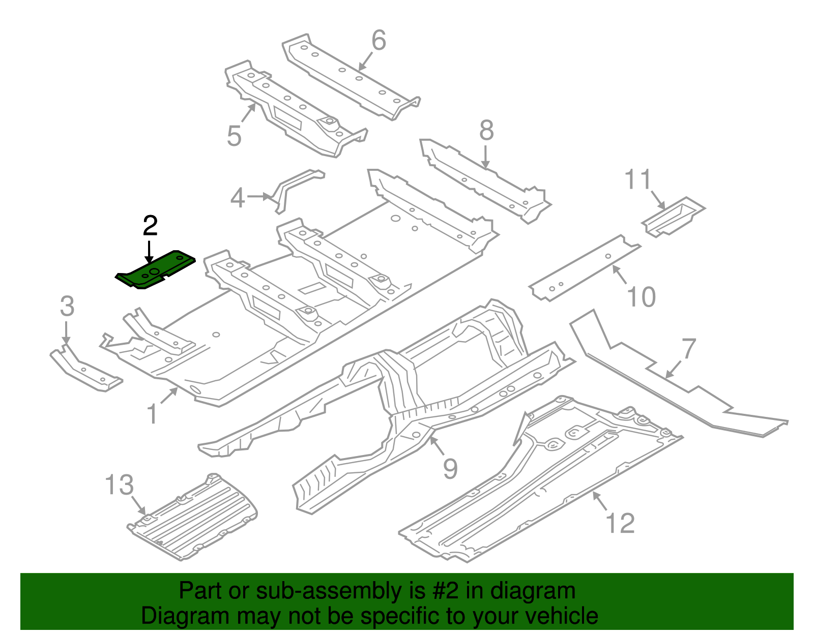 2016-2024 BMW Front Reinforced 41-11-7-401-636 | BMW Parts Online Hub