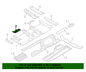 2016-2024 BMW Reinforcement, engine support, top right 41-11-7-401-636 ...