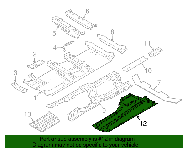 2017-2023 BMW Under-Body Paneling Side On 517520 51-75-7-340-778 | BMW ...