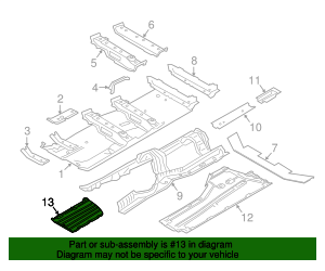 2017-2024 BMW Underfloor coating center 51-75-7-340-745 | AutoNation Parts