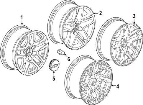Wheels for 2024 Chevrolet Silverado 1500 | GMPartsDirect.com