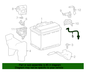 2018-2023 Toyota Battery Vent Tube 28885-0P030 | Toyota Parts