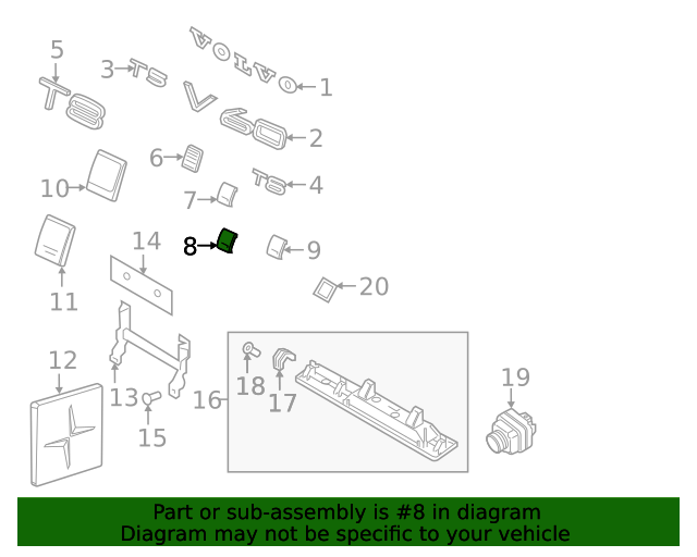 31391873 - Nameplate 2016-2022 Volvo | AutoNationParts.com