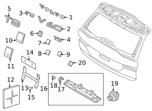 31378790 - Nameplate 2016-2021 Volvo | AutoNationParts.com