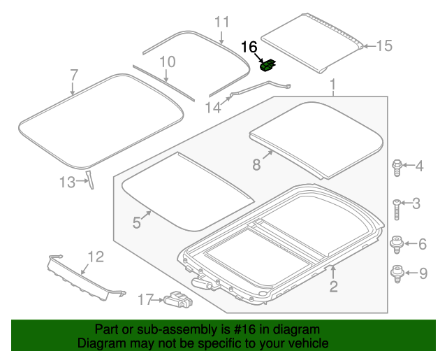 54-34-7-278-098 - End Cap - 2011-2016 Mini | BMWPartsHub