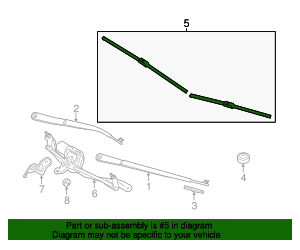 Genuine Wiper Blade for 2011-2016 BMW | OEM Part# 61-61-2-458-015 | BMW ...