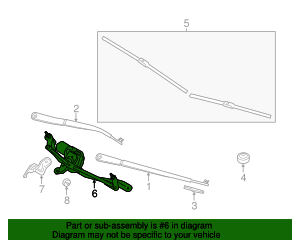 61617306266 - 2009-2016 BMW Windshield Wiper Motor (61-61-7-306-266 ...