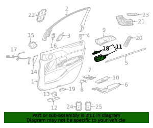 167-760-20-00-8T92 - Interior Door Handle 2020-2023 Mercedes-Benz ...