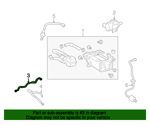 2010-2015 Lexus Evaporative Emissions System Lines 77404-53050 | OEM ...