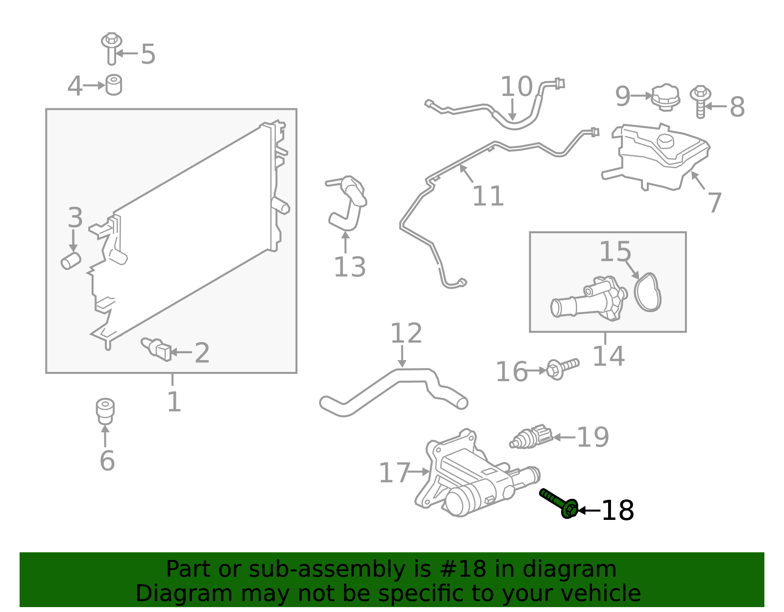 2012-2022 Ford Water Pump Assembly Screw w500015s437 | TascaParts.com