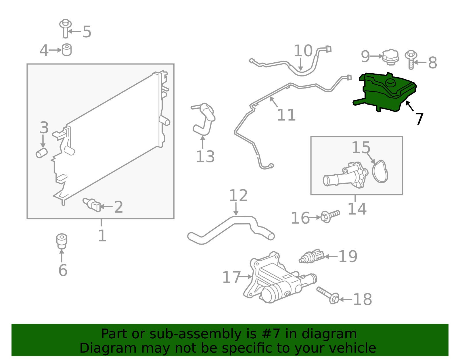 2017-2020 Ford Engine Coolant Reservoir HG9Z-8A080-A | Ford OEM Parts ...