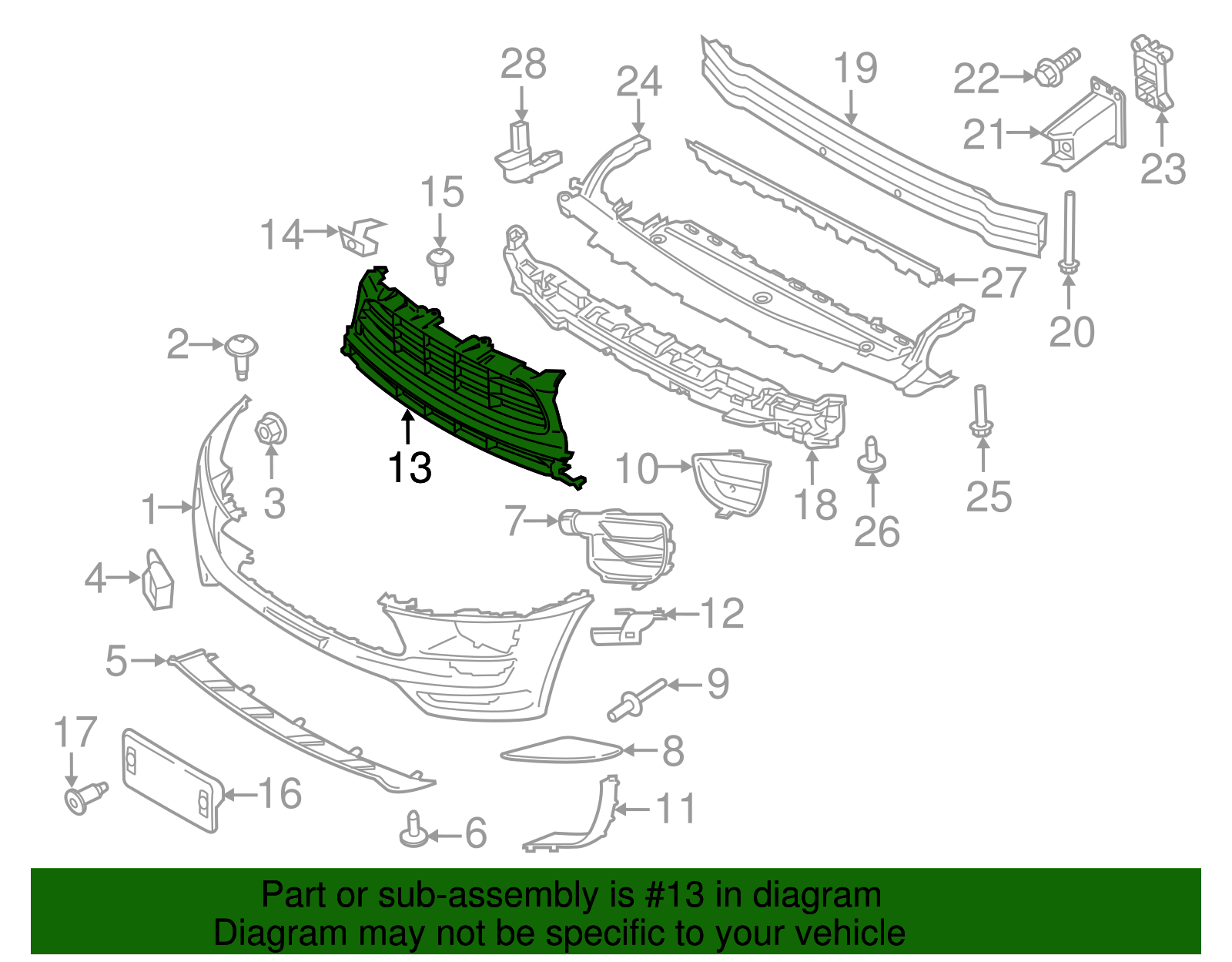 2017-2018 Porsche Macan Center Grille 95B-807-683-AG-G2X | Sunset ...