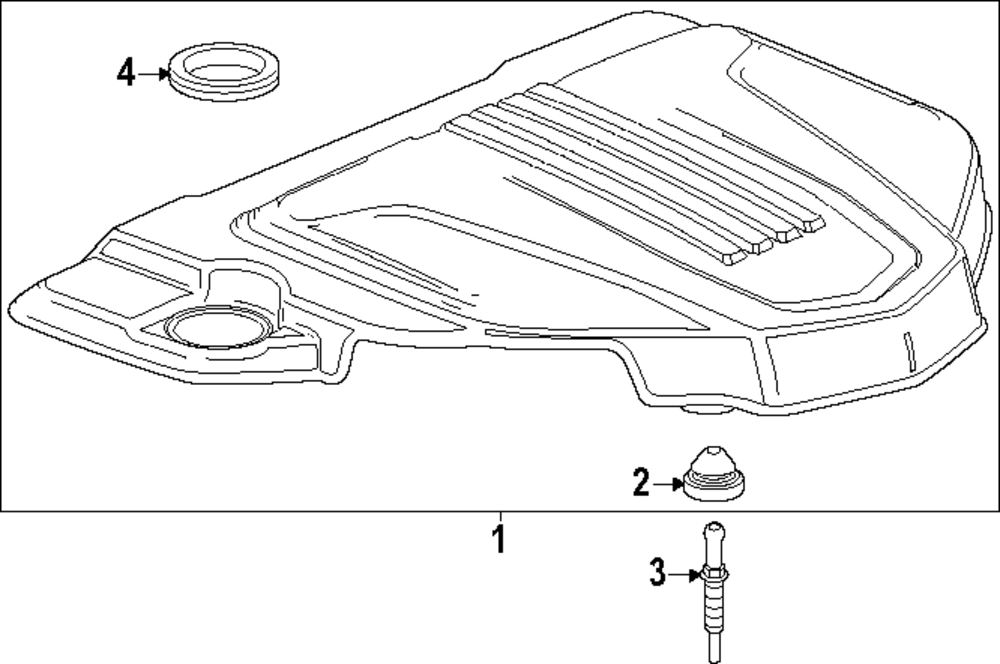 2024-2025 GM Engine Cover 12711678 GM | GMPartsDirect.com