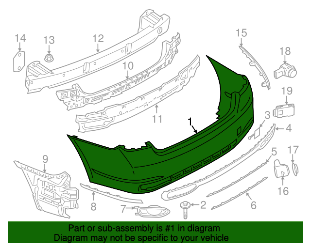 Genuine BMW 51-12-7-427-622 | Bumper Cover | FREE Shipping on Most ...
