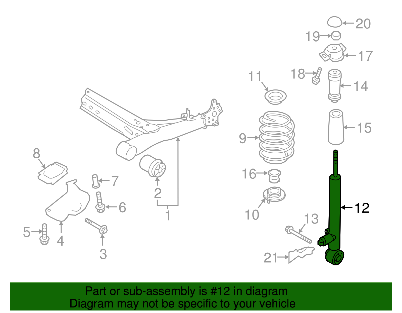 2015 Volkswagen Shock 5QM-513-049 | Retail Performance Auto Parts