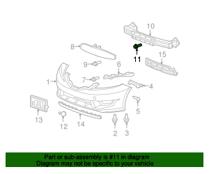 90162-TK6-A00 - Bumper Impact Bar Bolt 2009-2024 Honda | Honda Parts Online