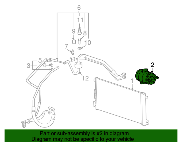Air Conditioning Compressor and Clutch Assembly 19418179 ...