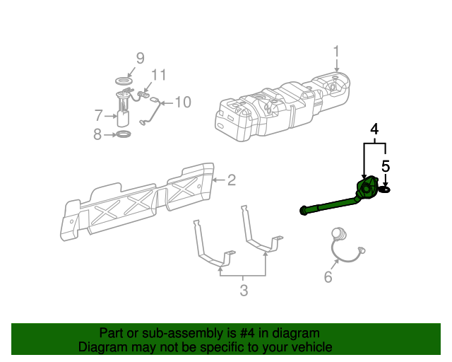 2018-2020 GM Fuel Tank Filler Hose 25849108 GM | GMPartsDirect.com
