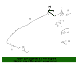96231-2T100 - Antenna Cable 2011-2013 Kia Optima | Kia.Parts Store