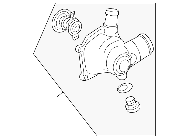 2004-2009 Audi Thermostat Unit 079-121-111-J | OEM Vehicle Parts