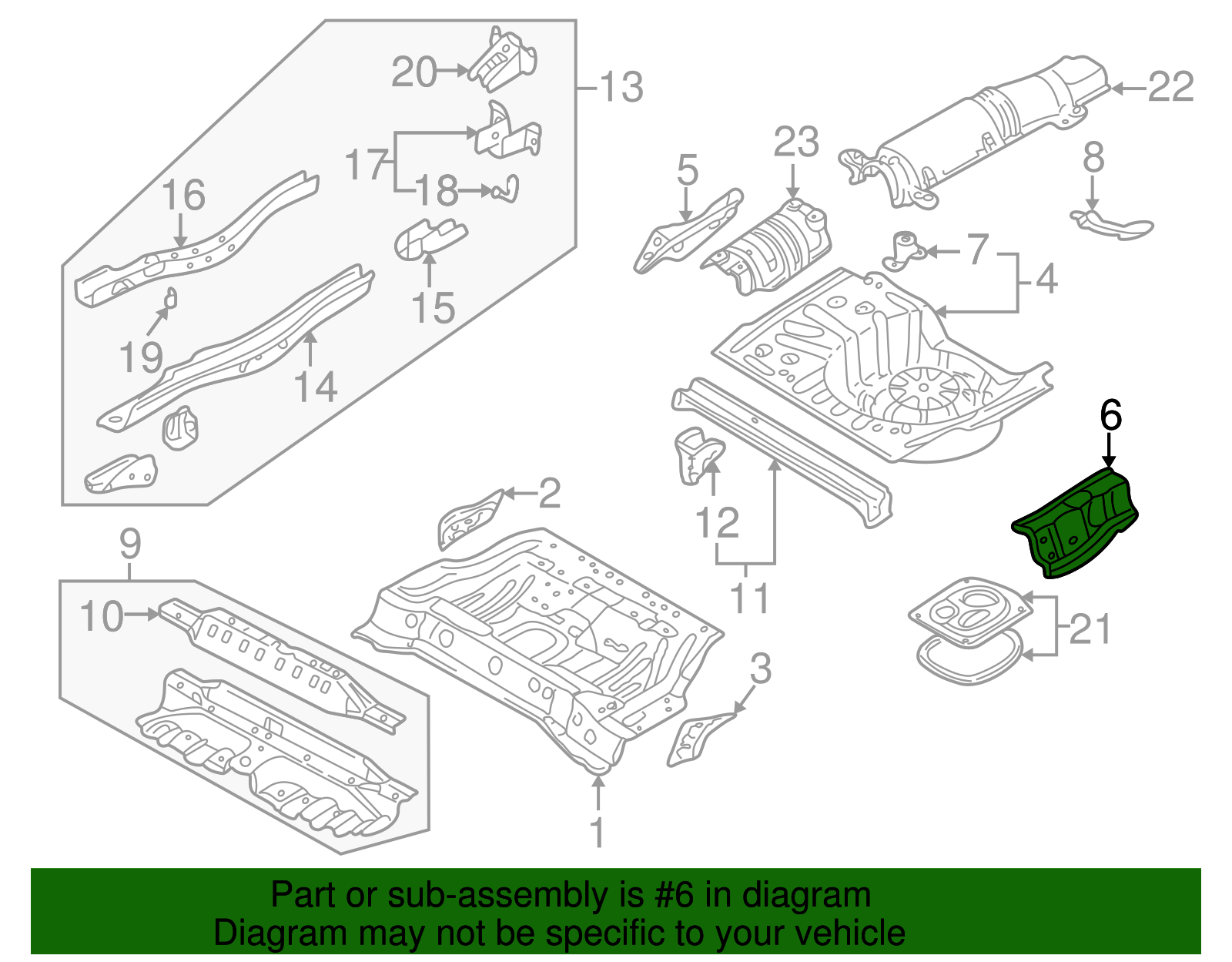 2002-2003 Mazda Protege5 Side Panel BJ3K-54-731A | Retail Performance Auto Parts